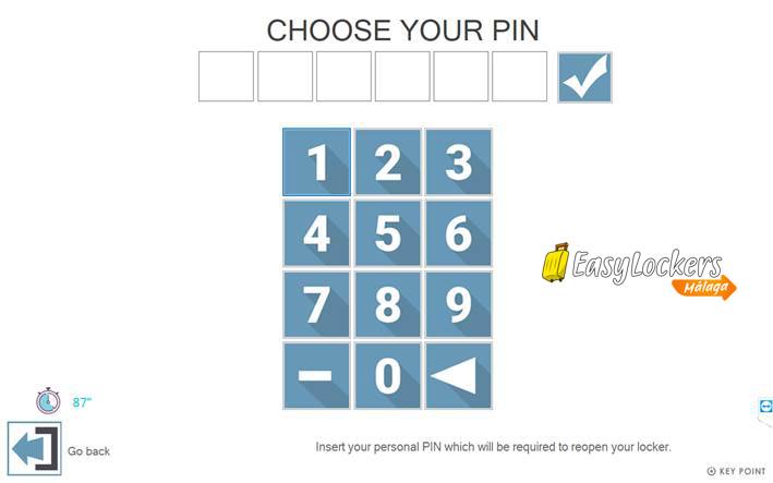 Instructions - Easy Lockers Málaga